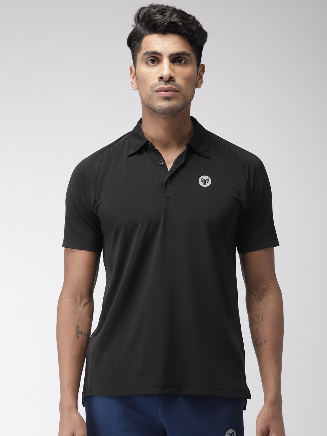 Buy 2GO Men Black Solid Polo T Shirt - Tshirts for Men 9041471 | Myntra Buy 2GO Men Black Solid Polo T Shirt - Tshirts for Men 9041471 | Myntra