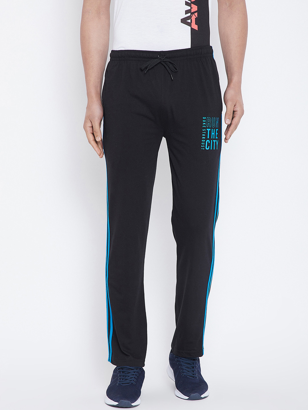 Buy Duke Men Black Straight Fit Track Pants - Track Pants for Men ...