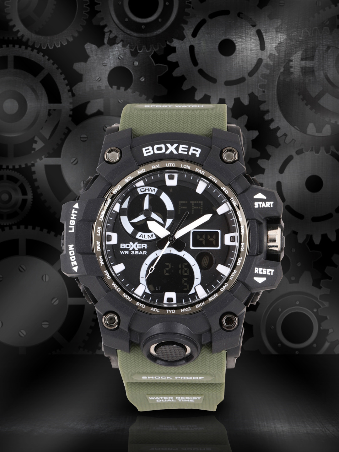 Buy BOXER Men Black Analogue And Digital Watch BGBKMG008 - Watches for ...