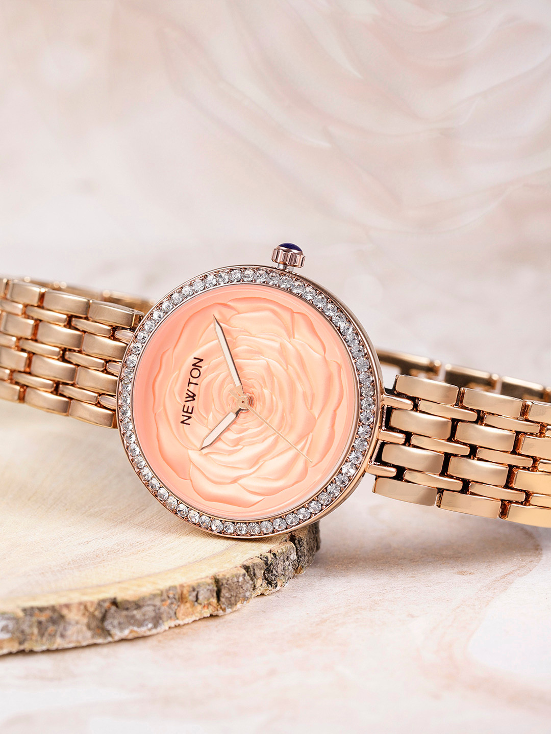 Buy Newton Women Rose Gold Toned Analogue Watch WPRG098 - Watches for ...