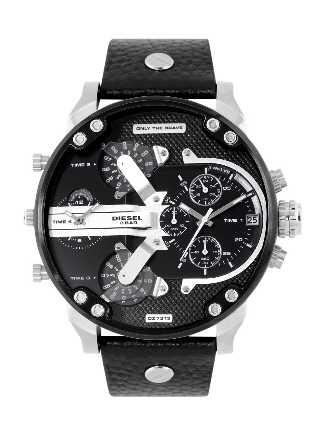 Buy DIESEL Men Leather Straps Analogue Chronograph Watch DZ7313_OR ...