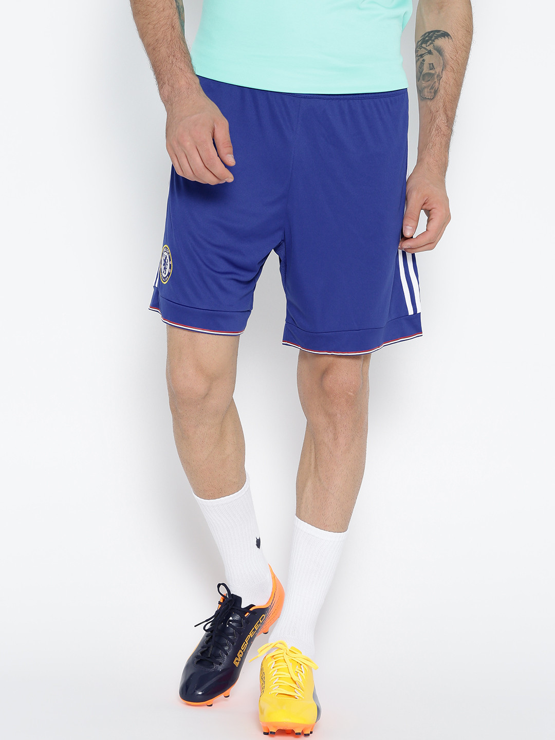 Buy ADIDAS Blue Chelsea Football Club Shorts - Shorts for Men 919431 ...