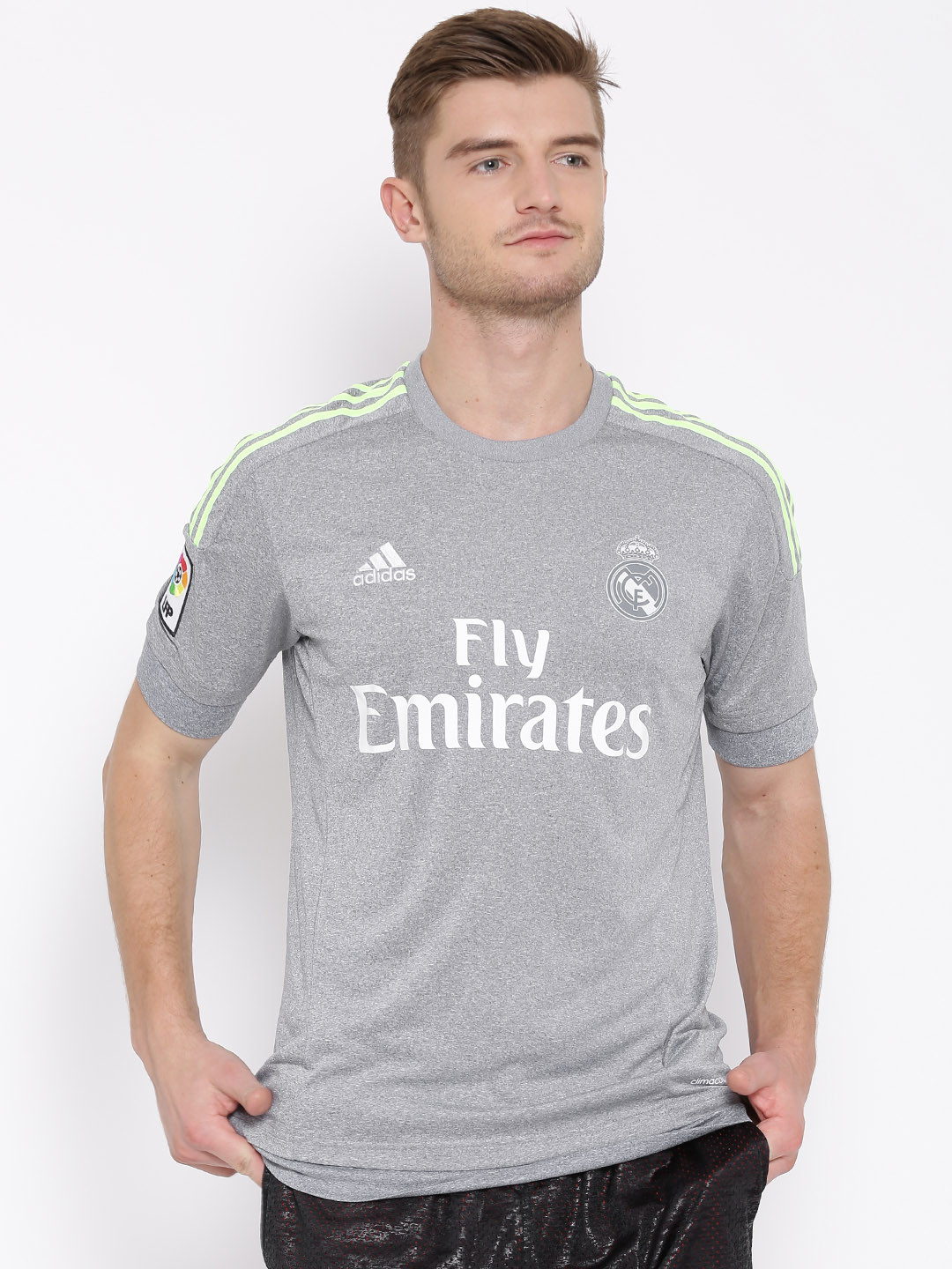 Buy ADIDAS Grey Melange Real Madrid Jersey - Tshirts for Men 919441 ...