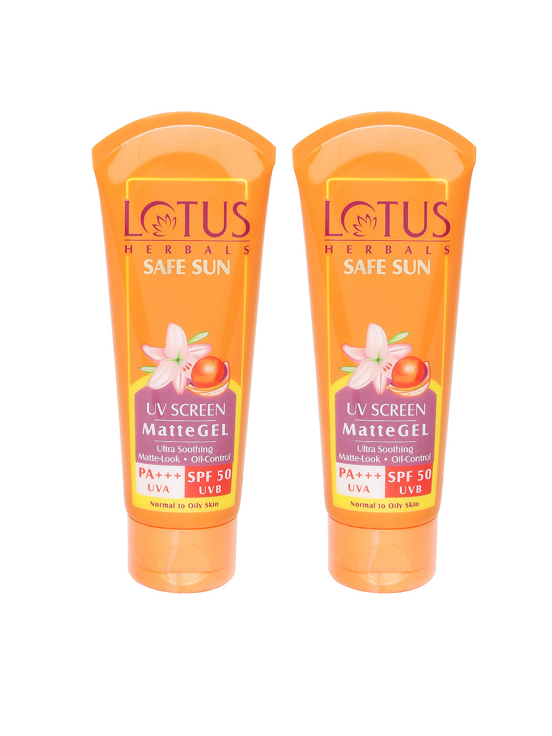Buy Lotus Herbals Set Of 2 Safe Sun UV Screen Matte Gel Sunscreen ...
