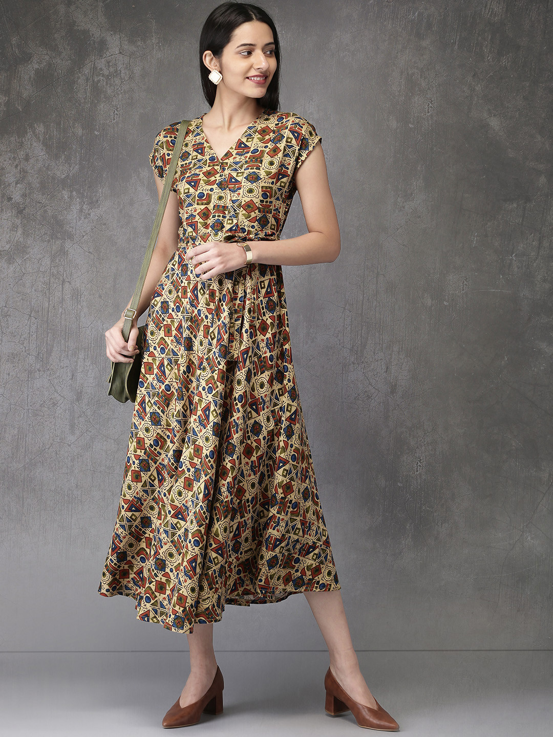 Buy Anouk Women Multicoloured Printed A Line Kurta - Kurtas for Women ...