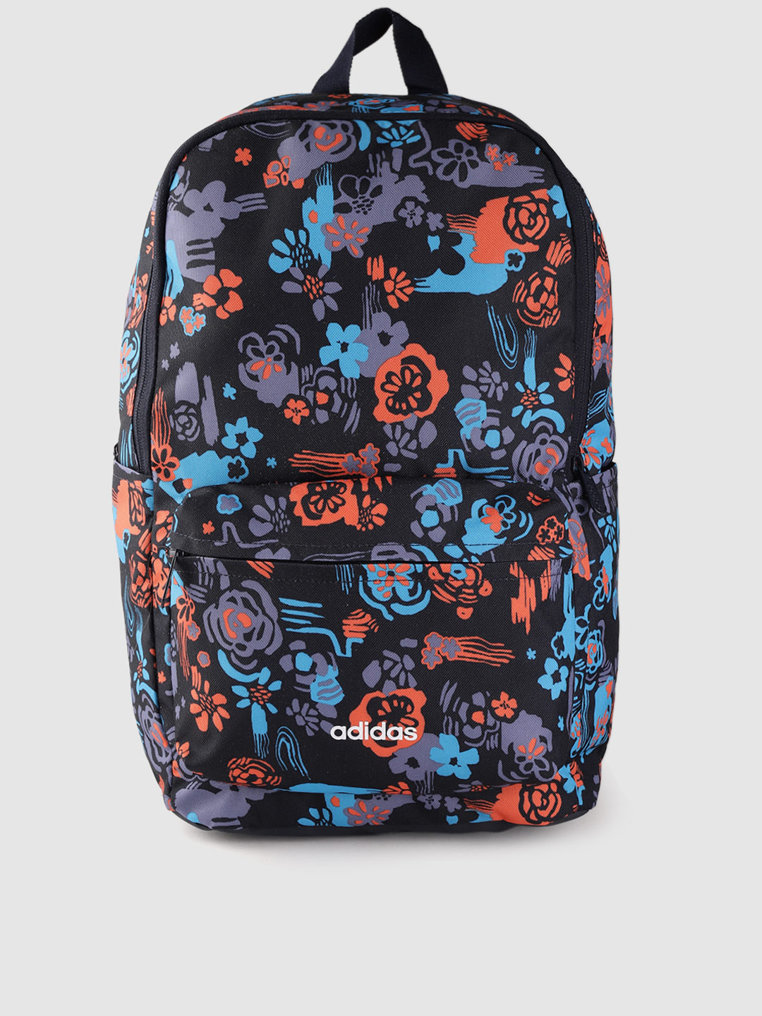 Buy ADIDAS Women Black & Orange Classic Graphic Backpack - Backpacks ...