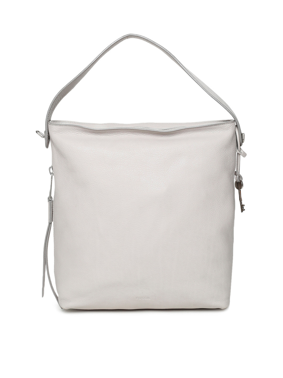 Buy Fossil Grey Leather Solid Hobo Bag - Handbags for Women 9214017 ...