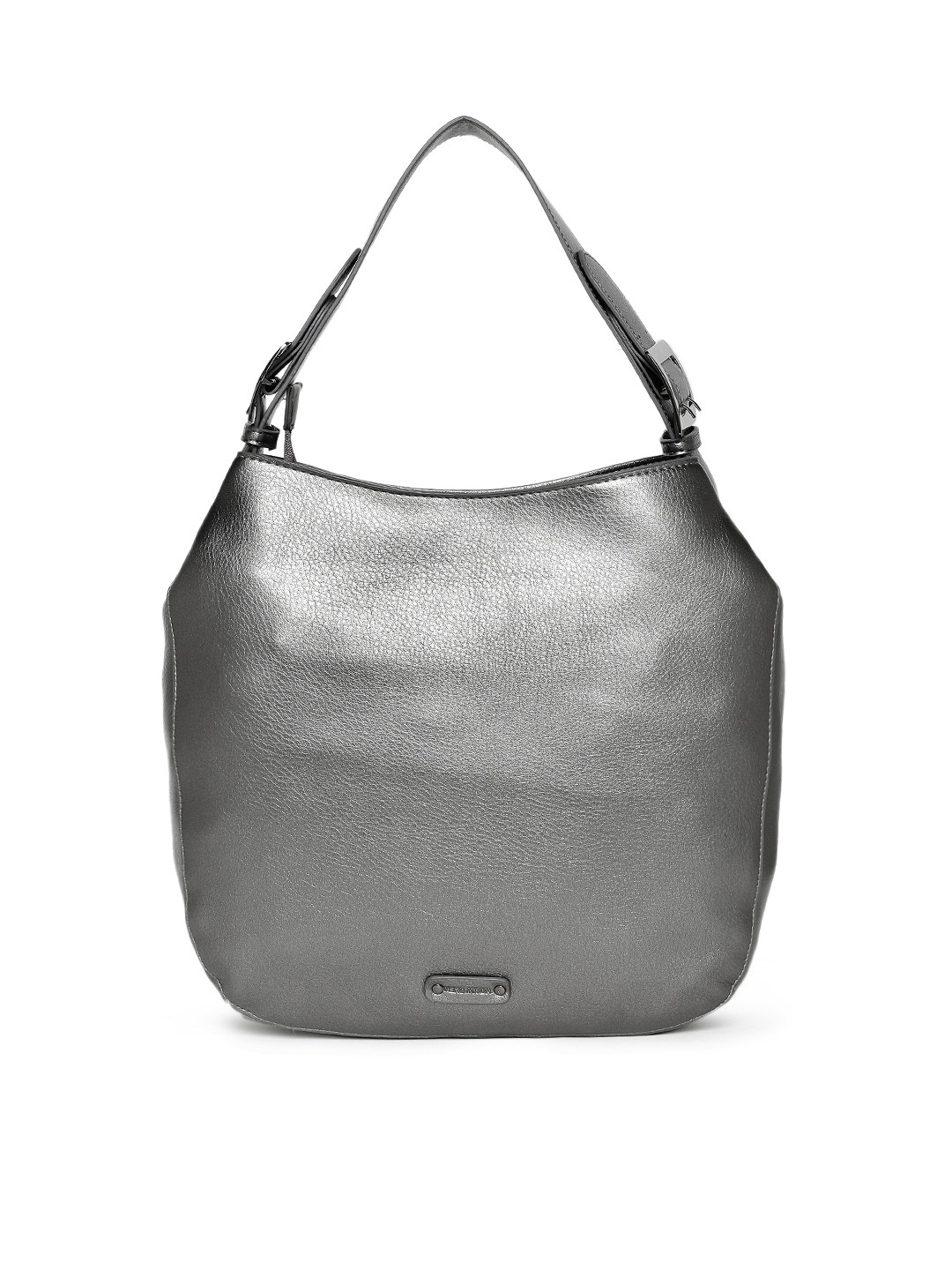 Buy Vero Moda Gunmetal Toned Solid Handheld Bag - Handbags for Women ...