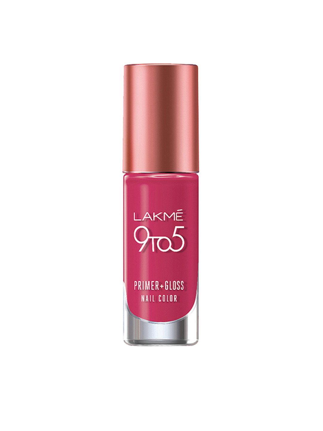 Buy Lakme 9 To 5 Primer + Gloss Nail Colour Magenta Mix - Nail Polish ...