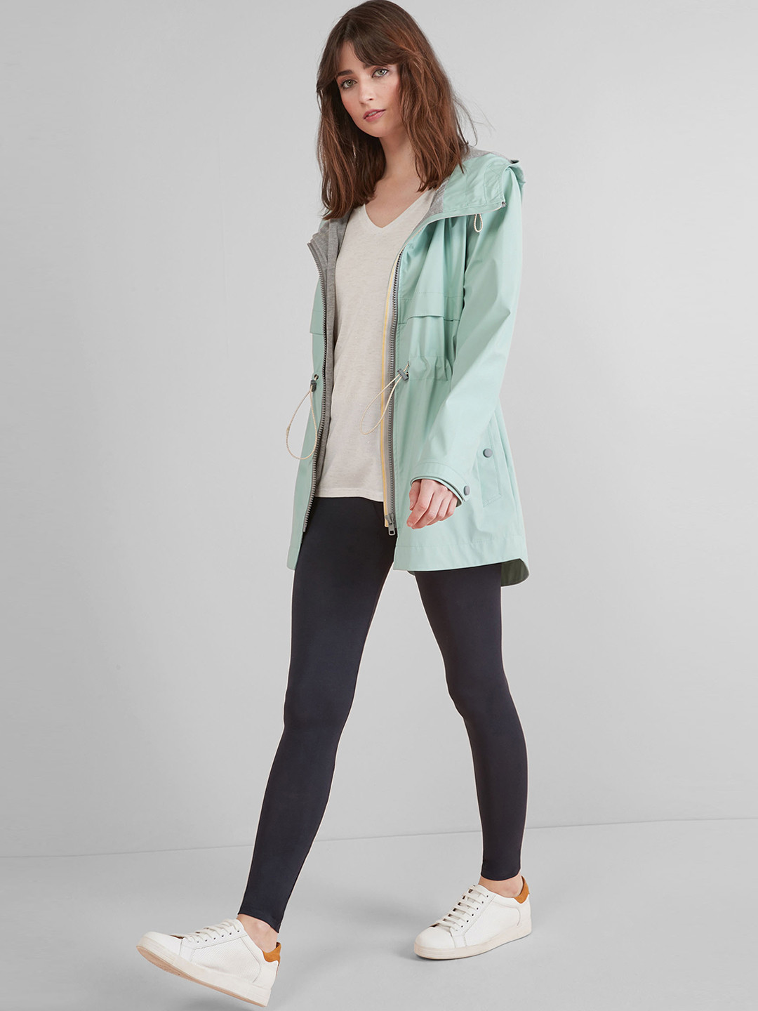 Buy Next Women Lime Green Solid Hooded Parka - Jackets for Women ...