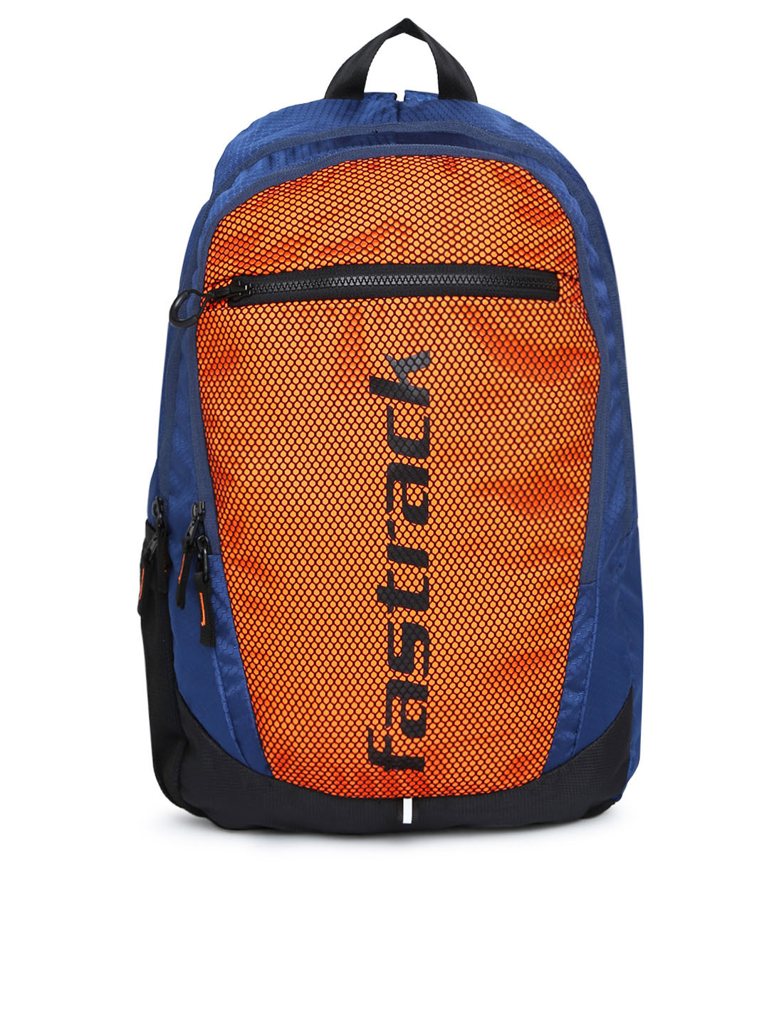 Buy Fastrack Unisex Orange & Blue Brand Logo Laptop Backpack ...