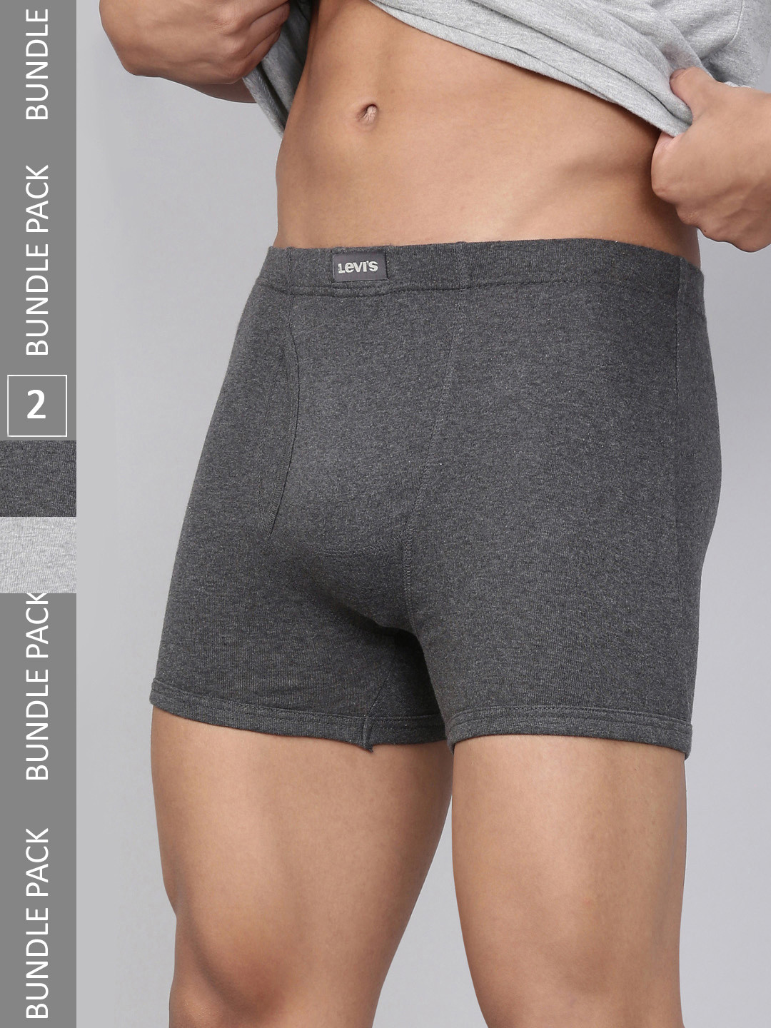 Buy Levis Men Pack Of 2 Pure Cotton Long Length Trunk With Ultrasoft ...