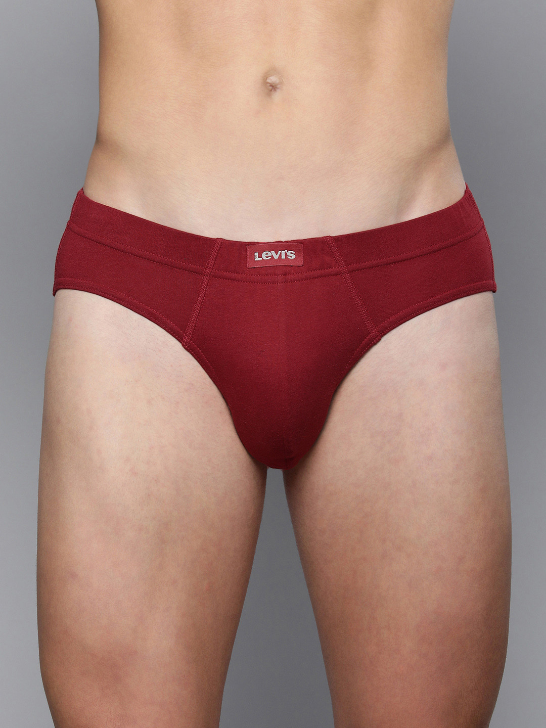 Buy Levis Men Red Solid Pure Cotton Briefs BF 100CA 1PK STYLE 011 62 - Briefs for Men 9263023 ...