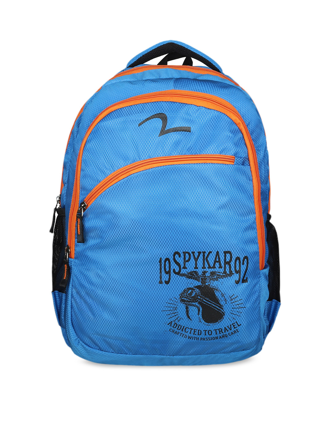 Buy SPYKAR Men Blue Alphanumeric Backpack - Backpacks for Men 9269031 ...