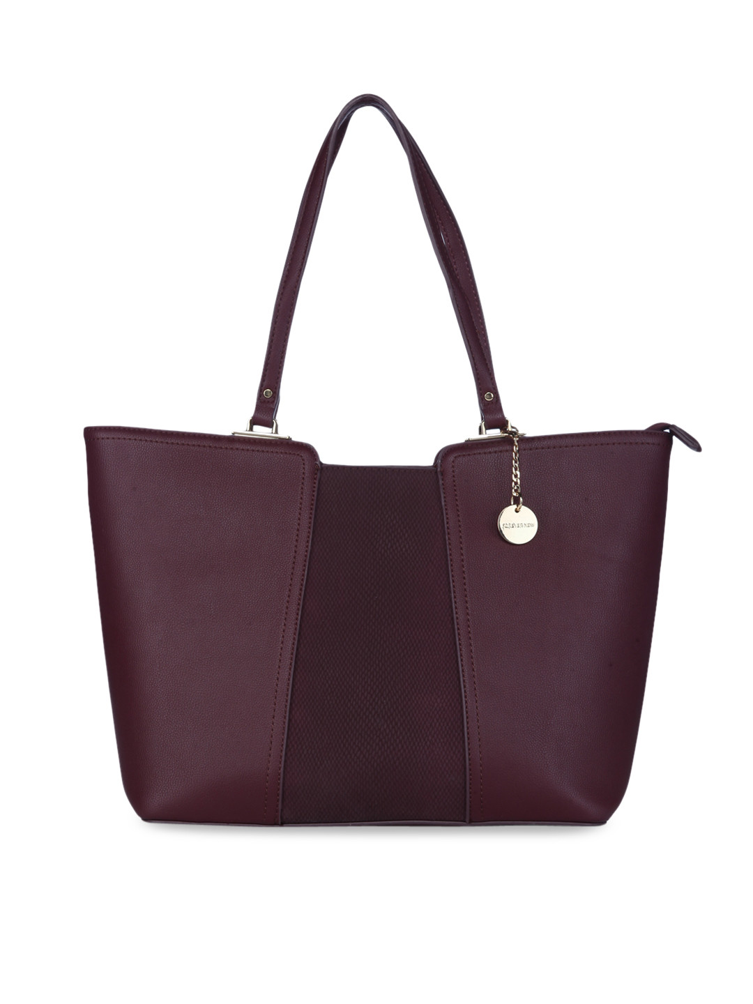 Buy Forever New Women Burgundy Solid Shoulder Bag - Handbags for Women ...