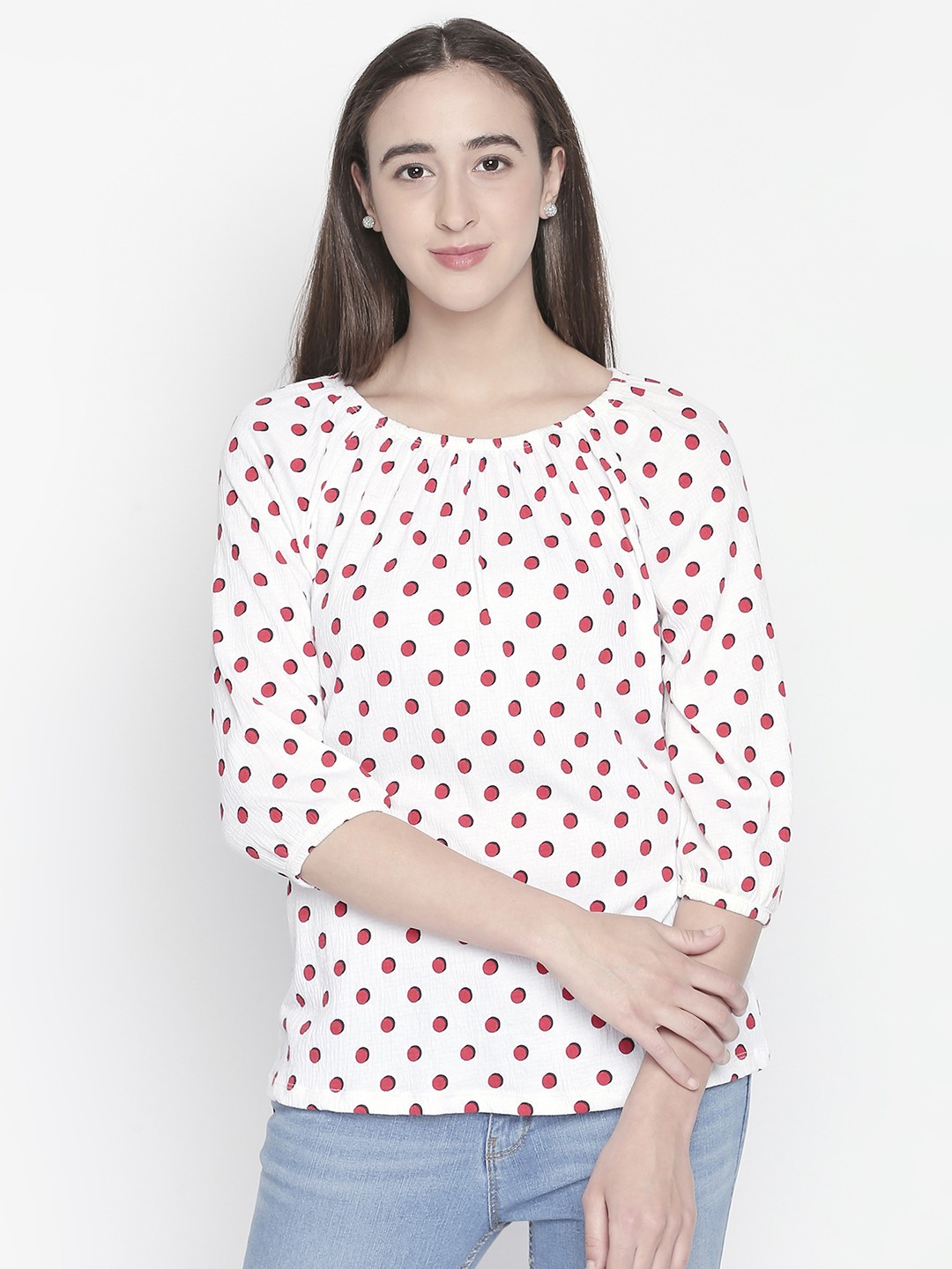 Buy Honey By Pantaloons Women White Printed Top Tops For Women
