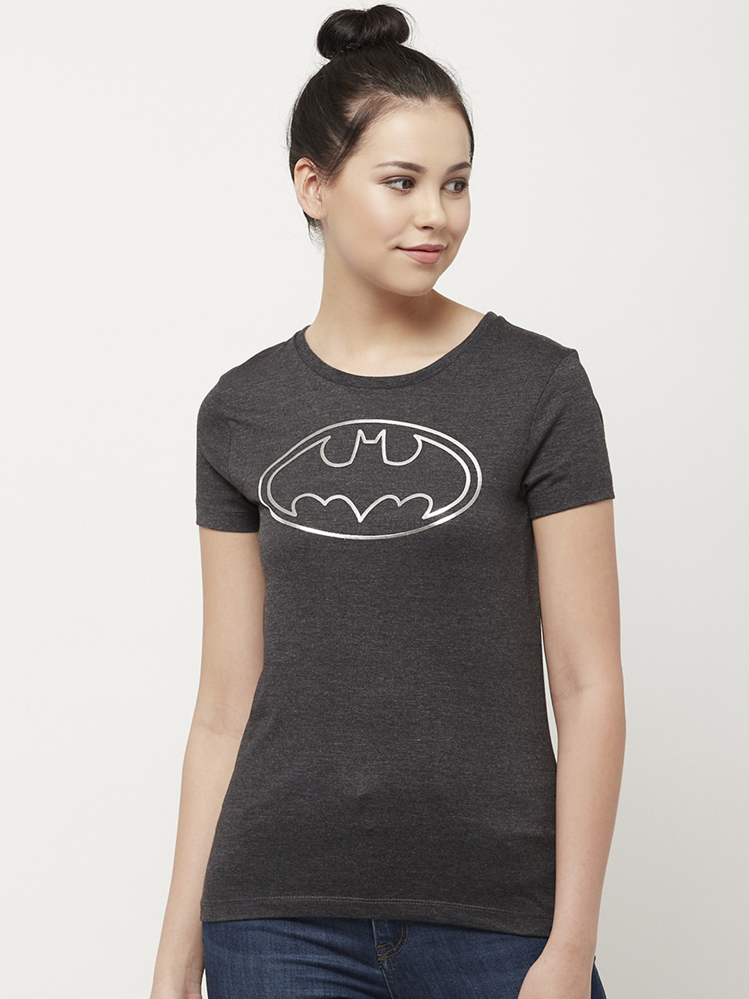 Buy Batman Featured Grey Tshirt For Women - Tshirts for Women 9334321 ...