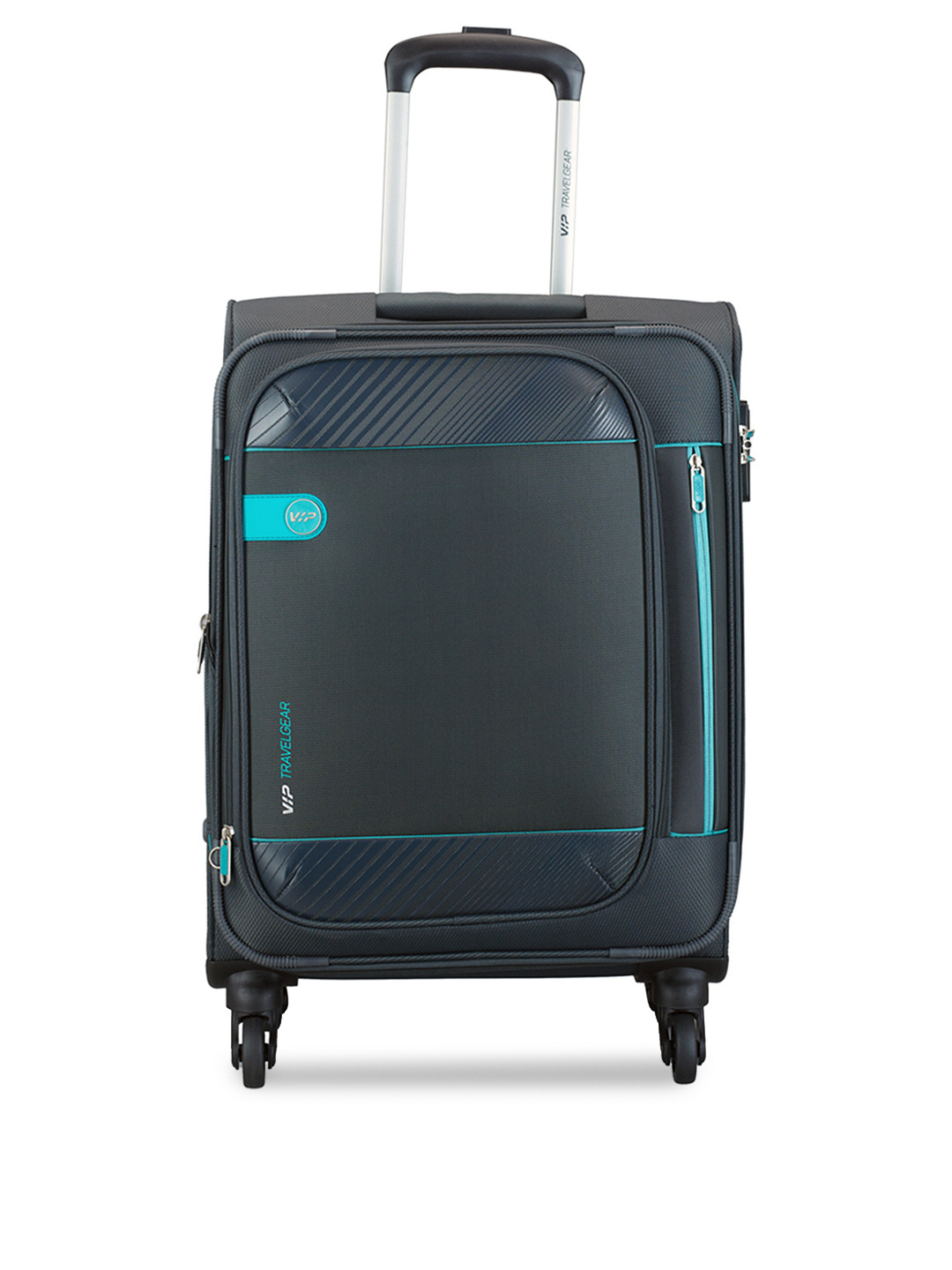 Buy VIP Unisex Grey Solid Cabin Trolley Bag - Trolley Bag for Unisex ...