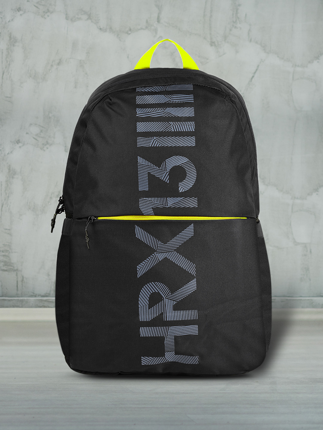 Buy HRX By Hrithik Roshan Unisex Black Solid Brand Logo Lifestyle ...