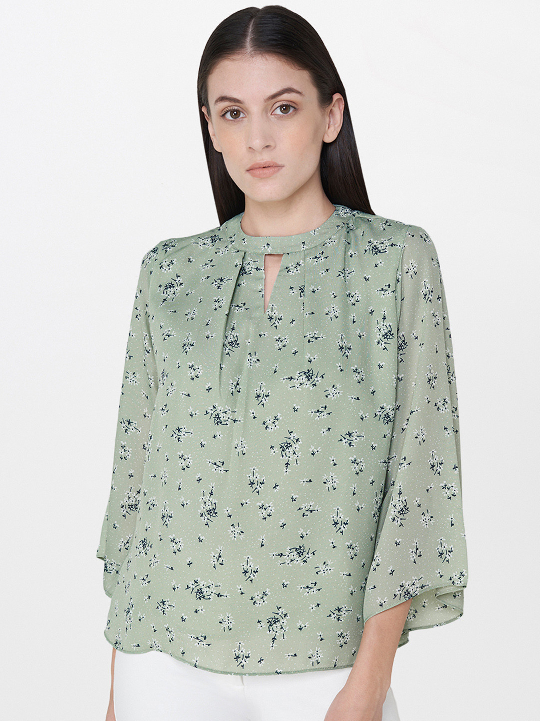 Buy AND Women Green Printed Top - Tops for Women 9391907 | Myntra
