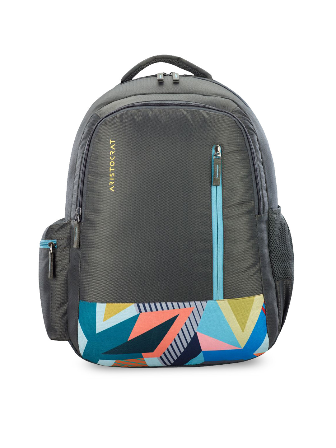 Buy Aristocrat Unisex Grey Solid Backpack - Backpacks for Unisex ...