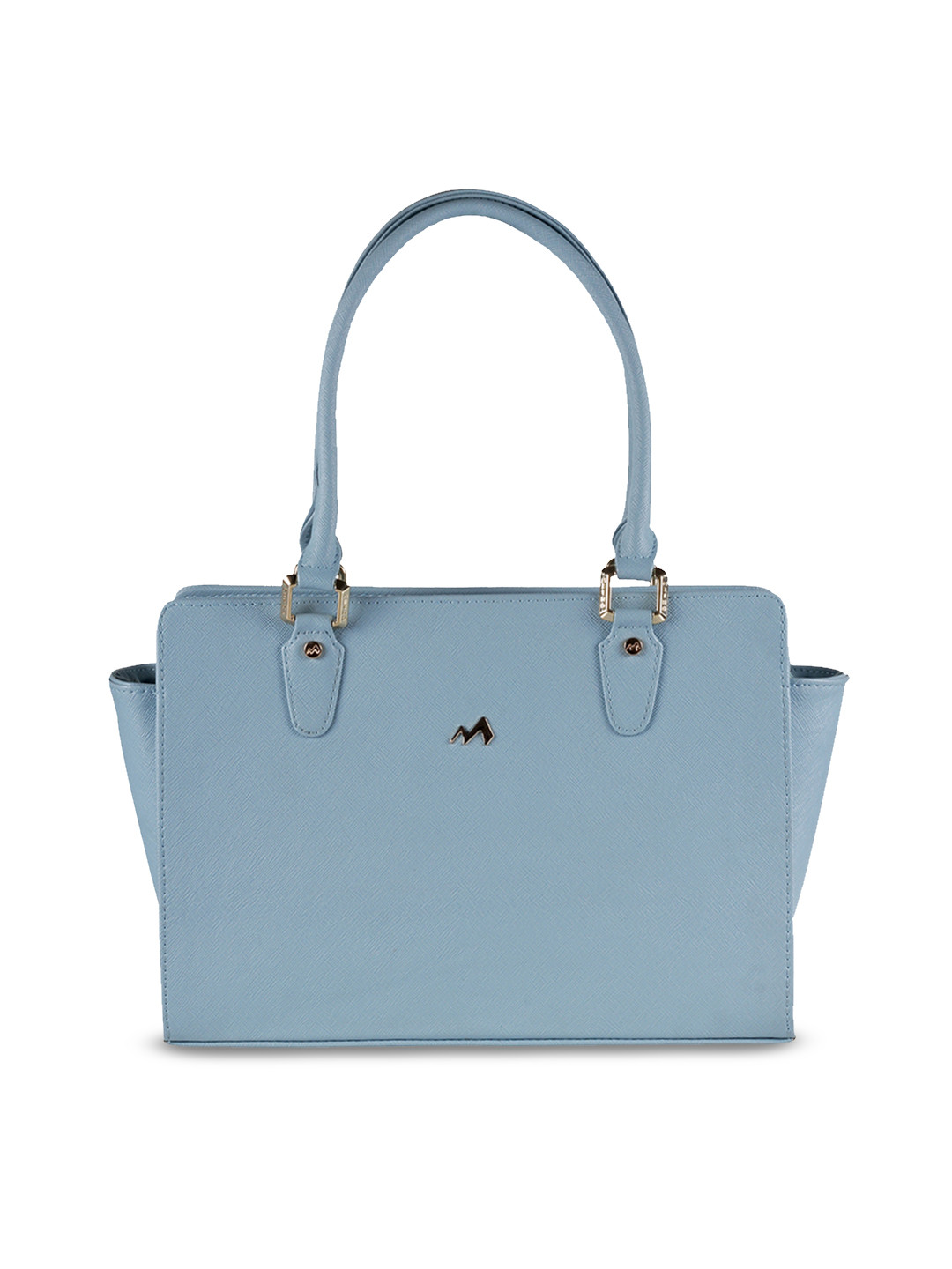 Buy Metro Blue Solid Handheld Bag - Handbags for Women 9395945 | Myntra