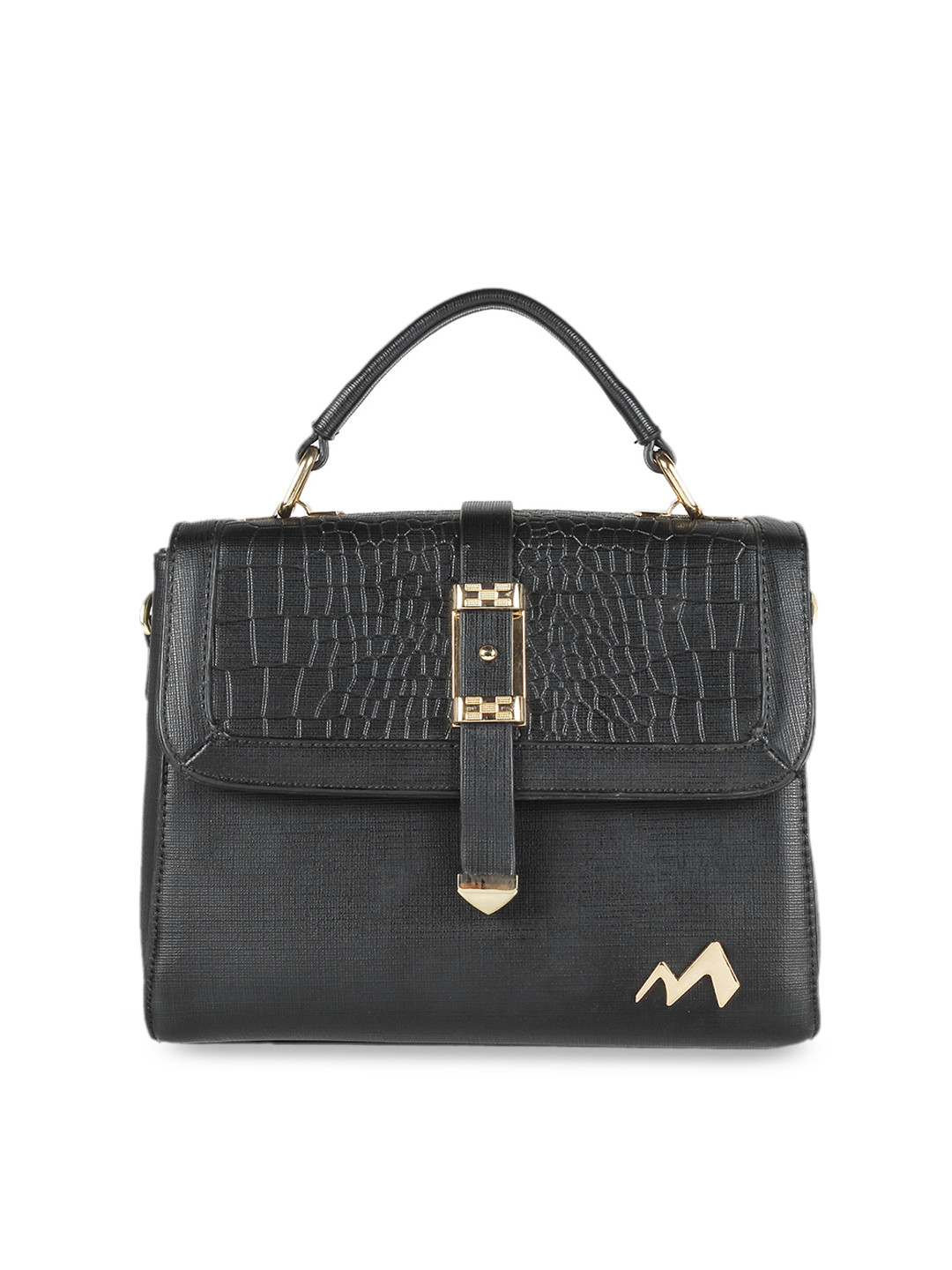 Buy Metro Women Black Solid Satchel - Handbags for Women 9395961 | Myntra