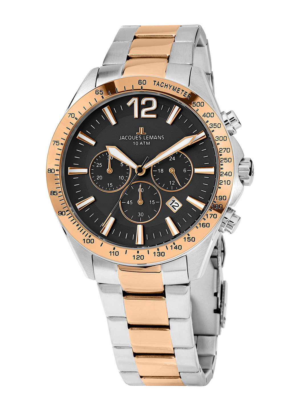 Buy Jacques Lemans Men Black Analogue Watch 1 1751G - Watches for Men ...