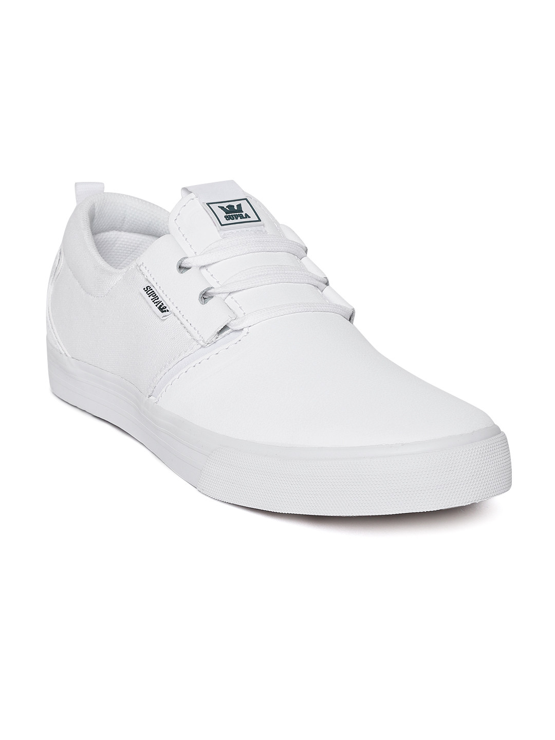 Buy Supra Men White Flow Solid Sneakers - Casual Shoes for Men 9401545 ...