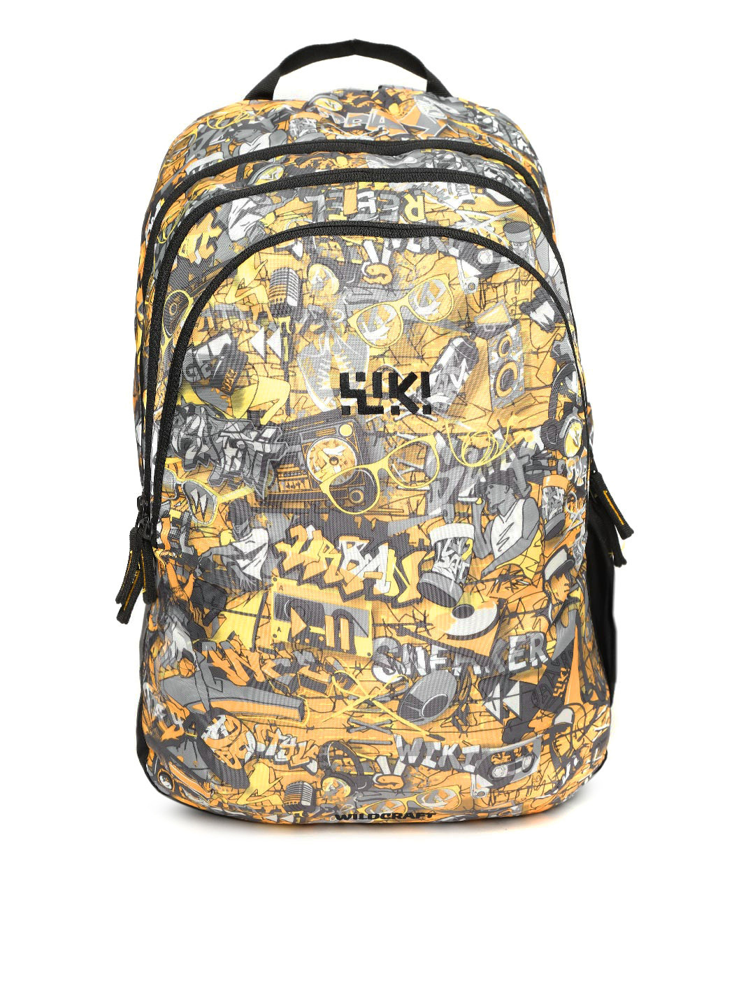 Buy Wildcraft Unisex Yellow & Grey Graphic Print Backpack - Backpacks ...