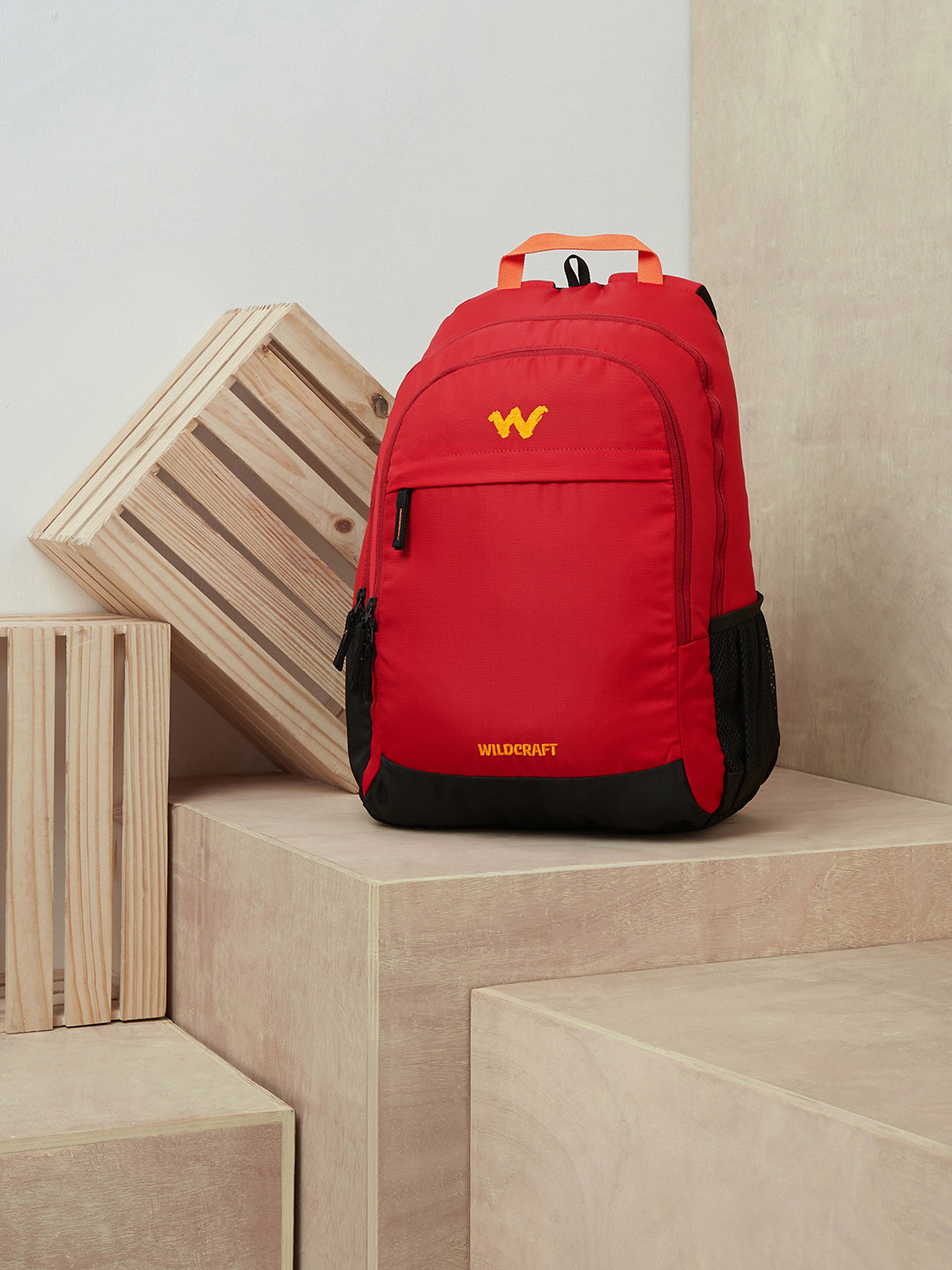 Buy Wildcraft Unisex Red Solid Backpack 2 Backpack - Backpacks for ...