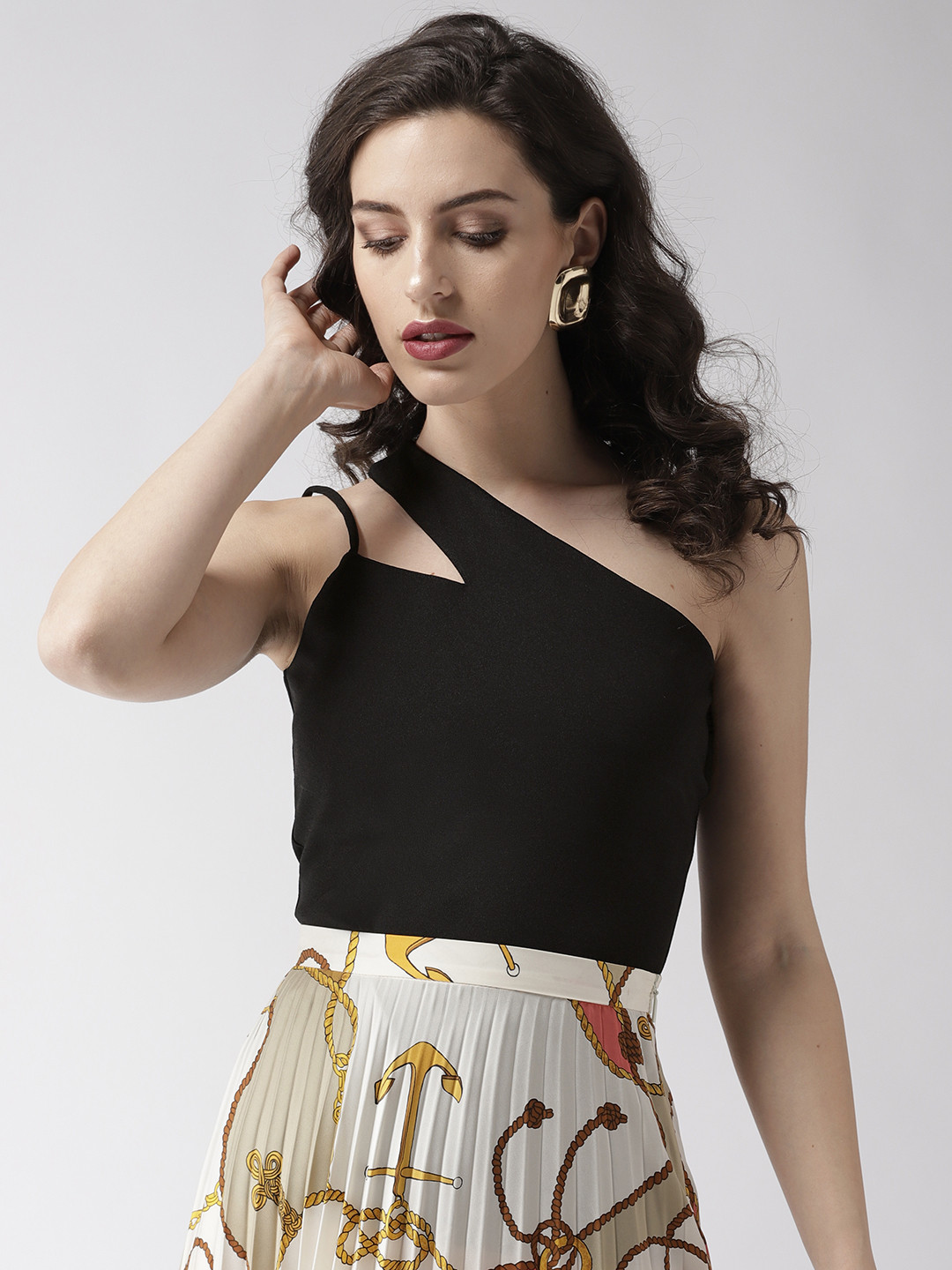 Buy 20Dresses Women Black Solid Top - Tops for Women 9409491 | Myntra