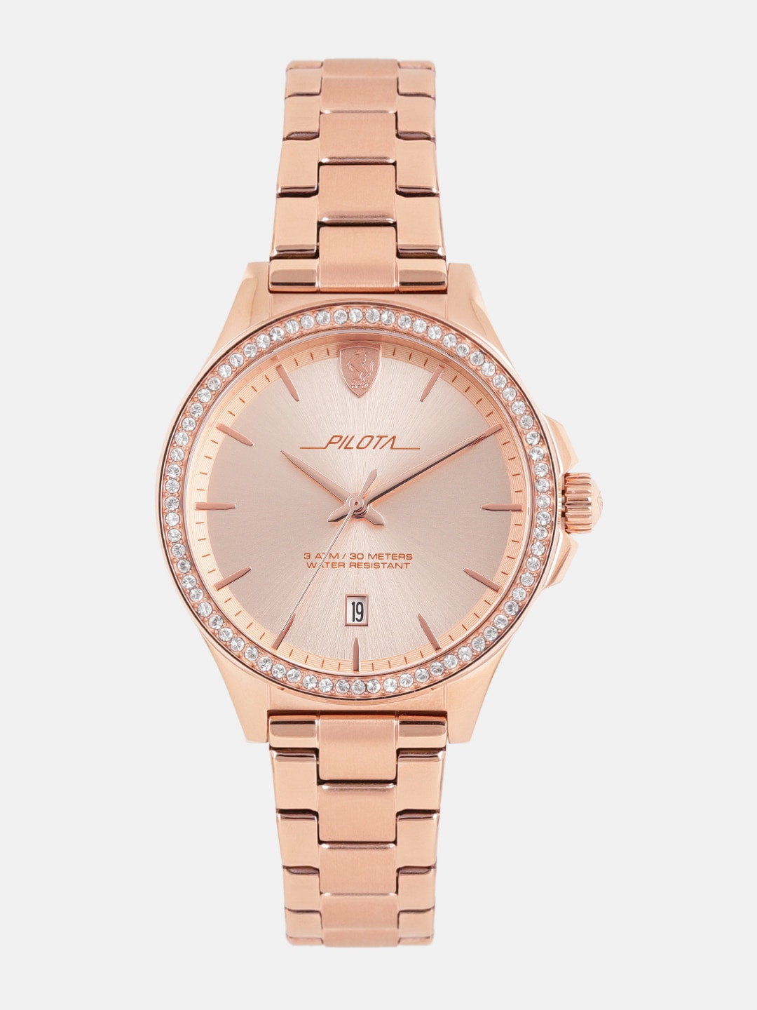 Buy SCUDERIA FERRARI Pilota Women Rose Gold Analogue Watch 820029 ...