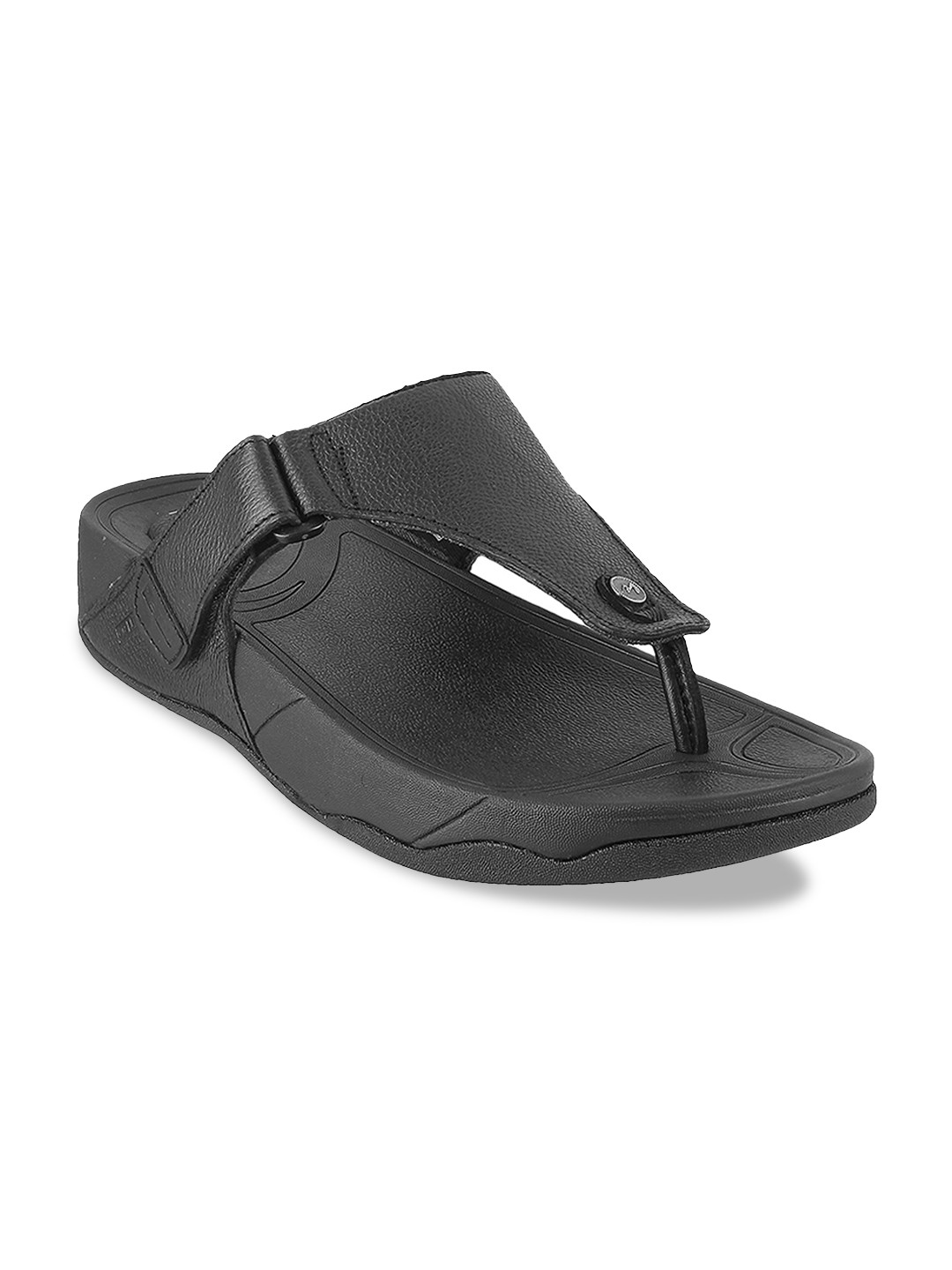 Buy Metro Men Black Sandals - Sandals for Men 9450371 | Myntra
