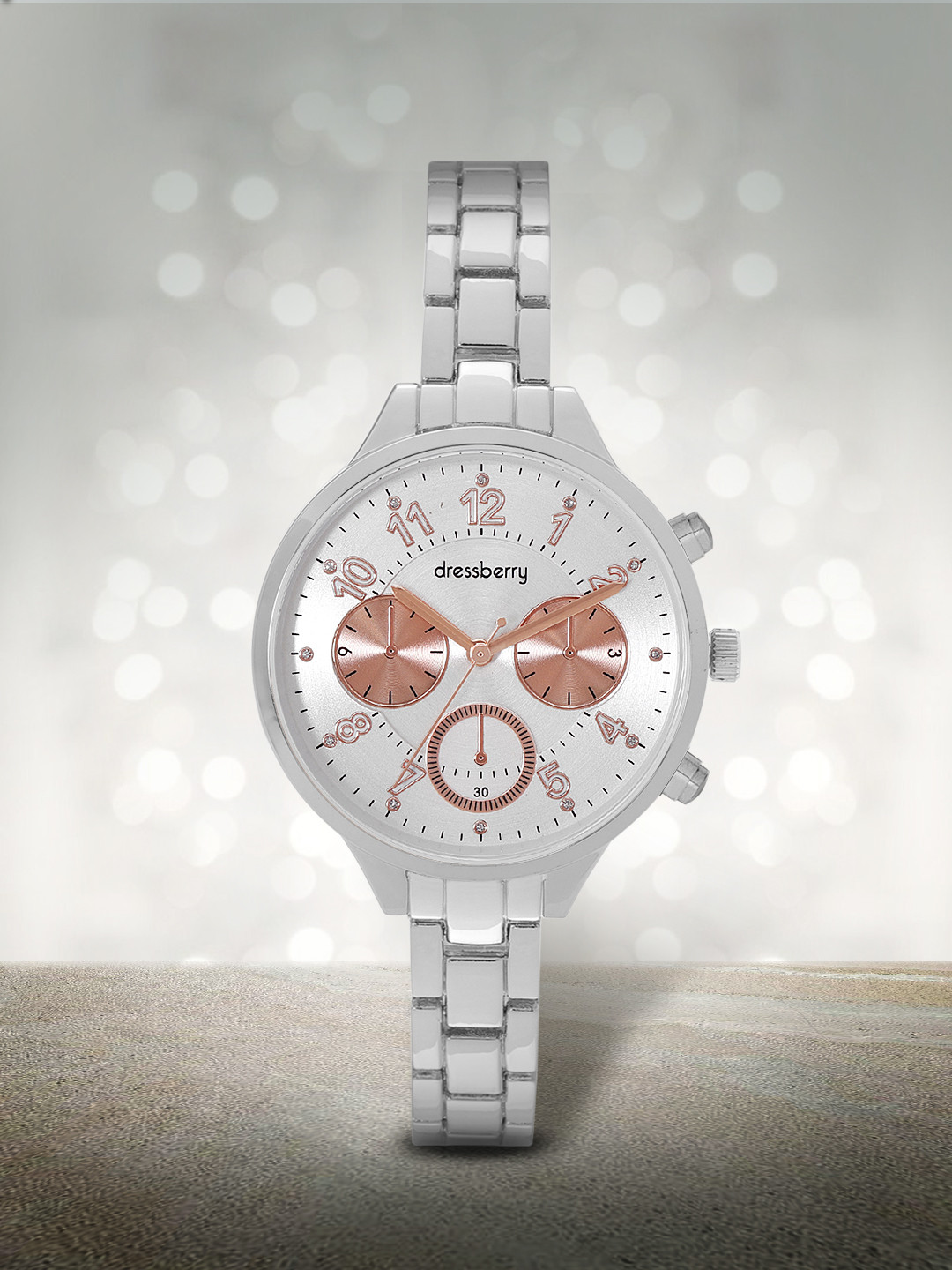 Buy DressBerry Women Silver Toned Analogue Watch MFB PN WTH 5833L 2 ...