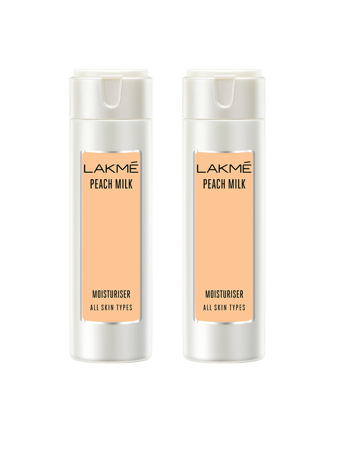 Buy Lakme Set Of 2 Peach Milk Moisturiser For All Skin Types 60ml Each ...