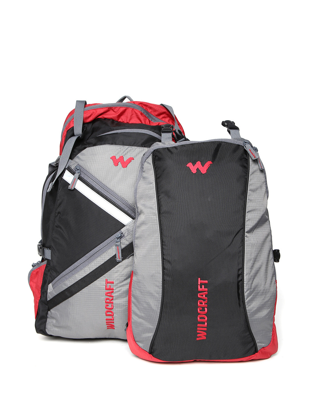 Buy Wildcraft Unisex Grey & Red Wanderer Backpack - Backpacks for ...