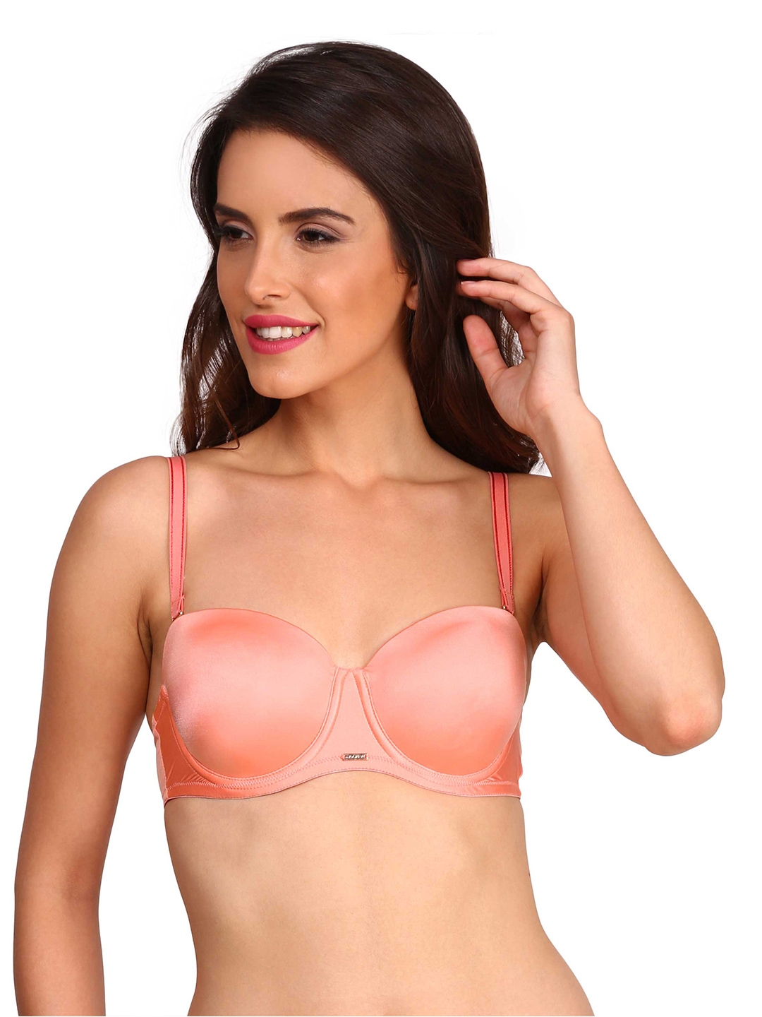 Buy Jockey Peach Coloured Multiway Padded Bra 2101 0105 Bra For Women 957849 Myntra
