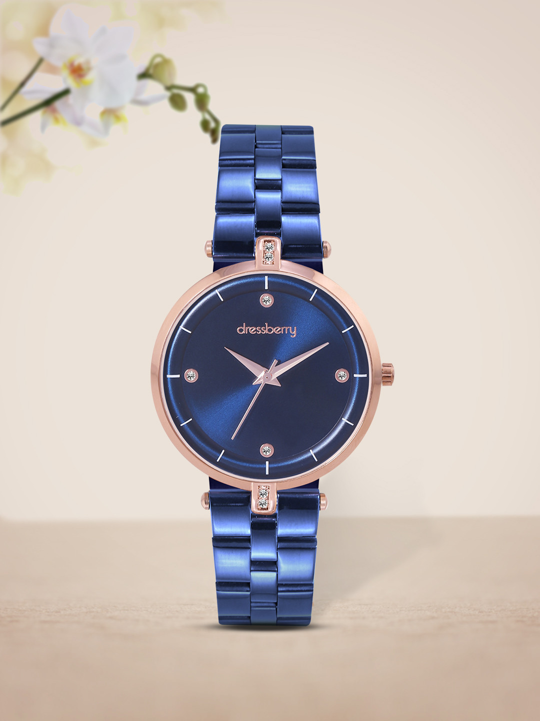 Buy DressBerry Women Navy Blue Analogue Watch - Watches for Women ...