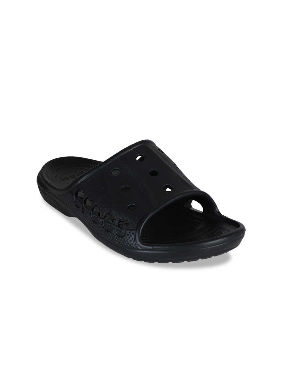 Buy Crocs Men Black Solid Sliders - Flip Flops for Men 9648921 | Myntra