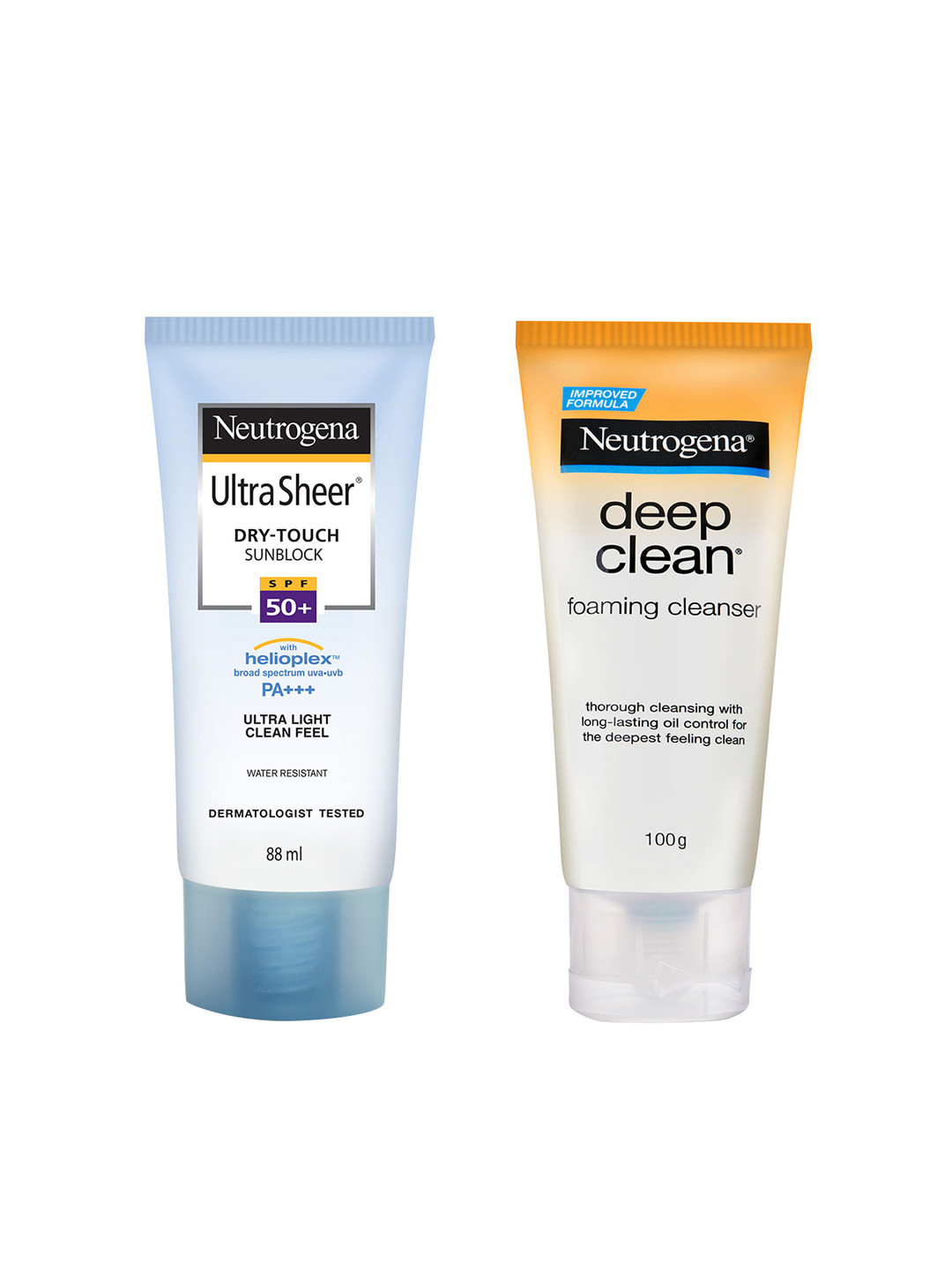 Buy Neutrogena Set Of Foaming Cleanser & Sunblock - Face Sunscreen for ...