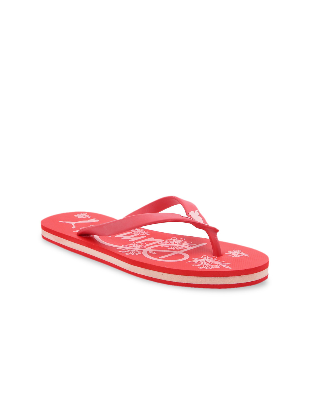 Buy Puma Women Red Solid Slip On - Flip Flops for Women 9655267 | Myntra