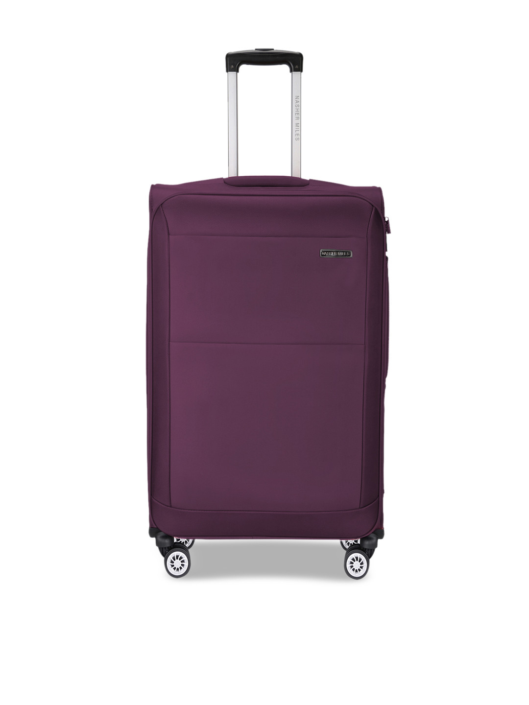 Buy Nasher Miles Unisex Purple Solid Soft Sided Cabin Trolley Bag ...