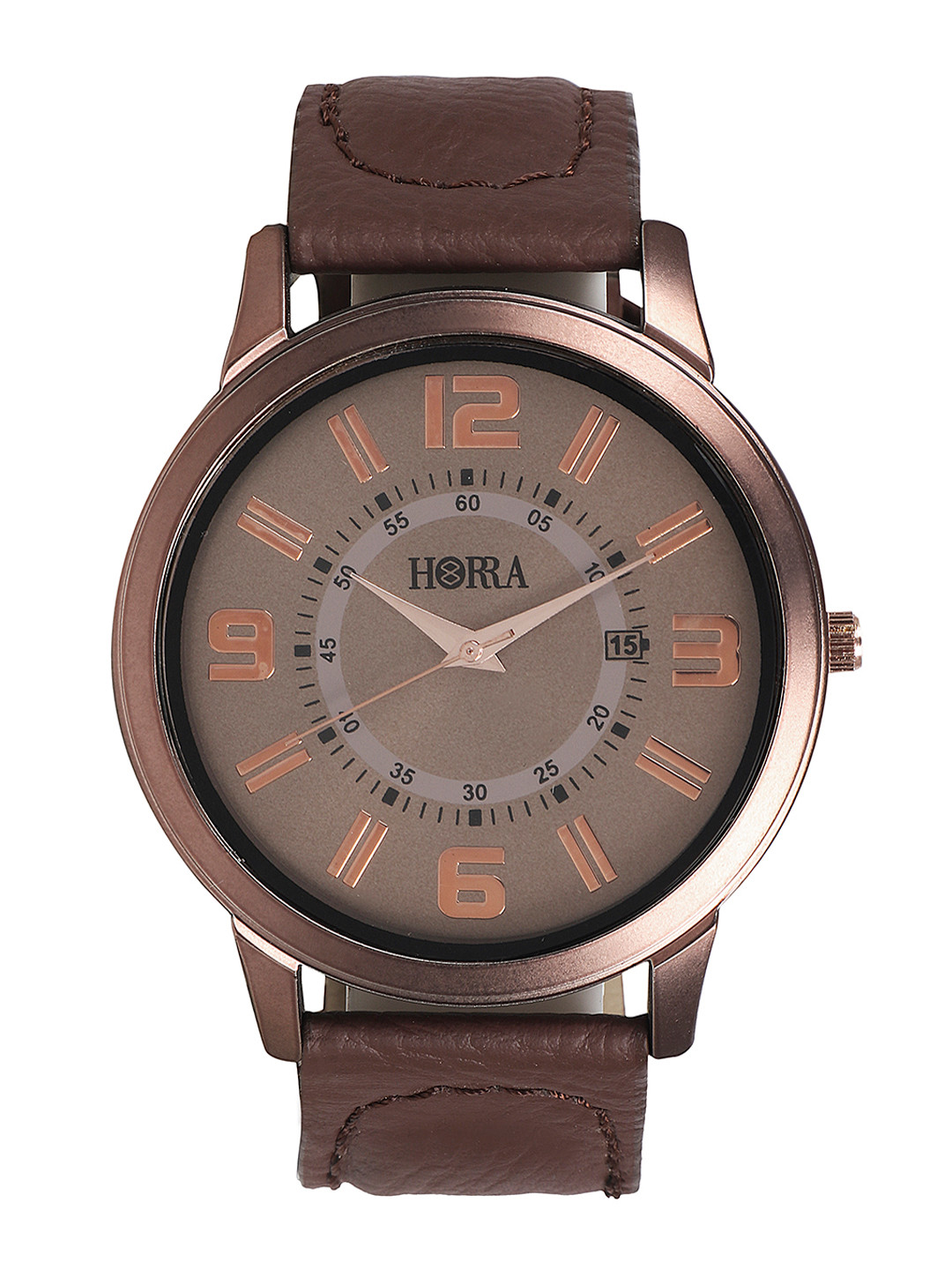 Buy HORRA Men Brown Analogue Watch AGP05SR3MSNO - Watches for Men ...