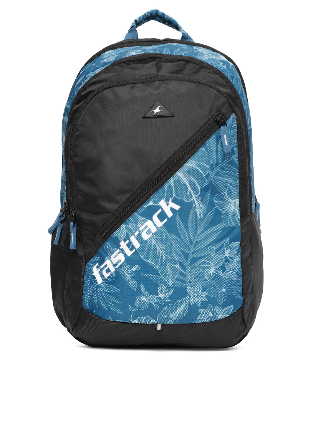 Buy Fastrack Men Blue & Black Graphic Backpack - Backpacks for Men ...