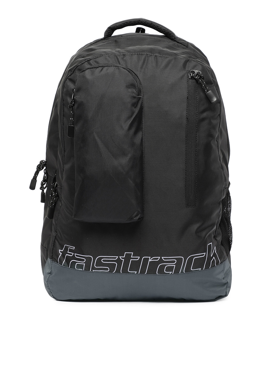 Buy Fastrack Men Black Brand Logo Backpack - Backpacks for Men 9683607 ...