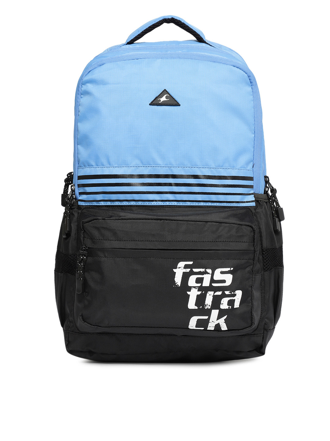 Buy Fastrack Men Blue & Black Colourblocked Backpack - Backpacks for ...