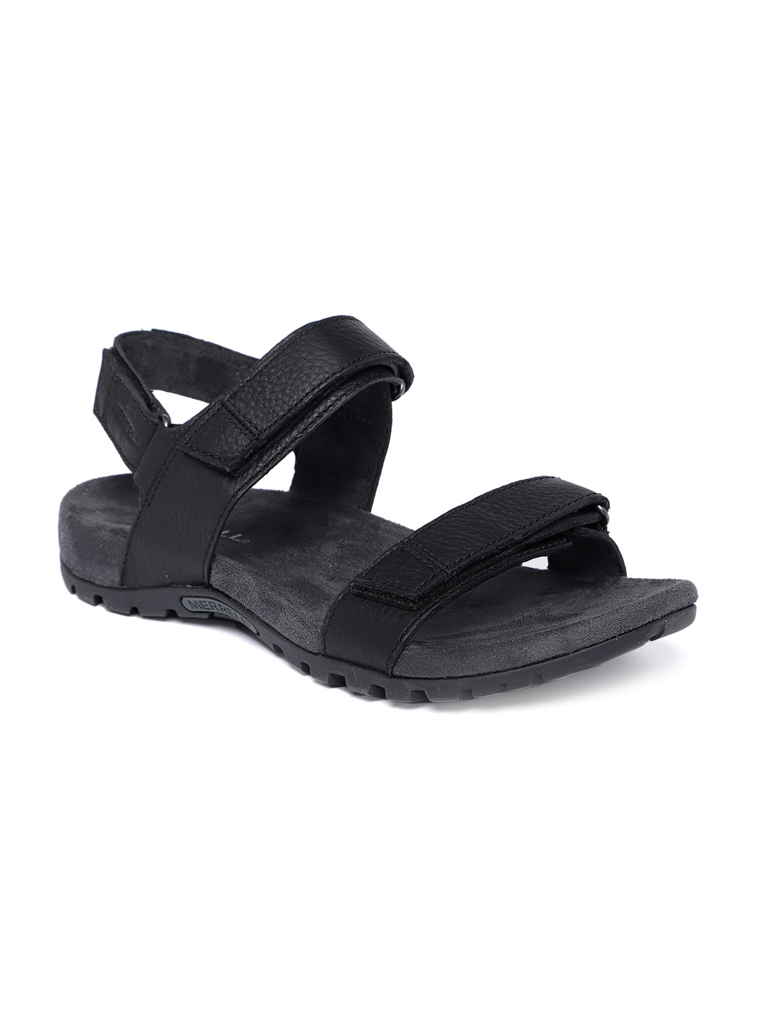 Buy Merrell Men Black Solid Sports Sandals - Sports Sandals for Men ...