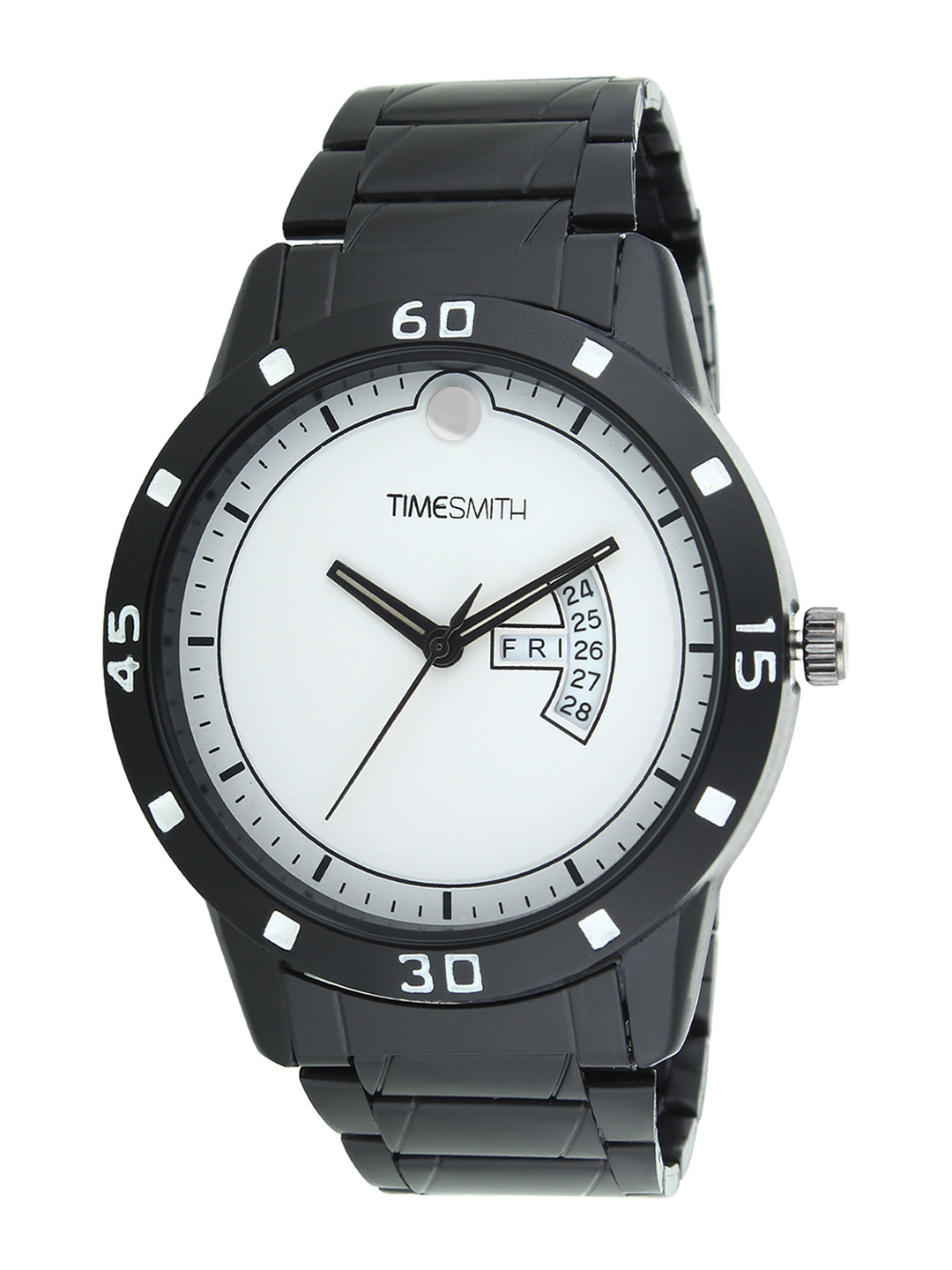 Buy TIMESMITH Men Off White Analogue Watch TSC 039 - Watches for Men ...