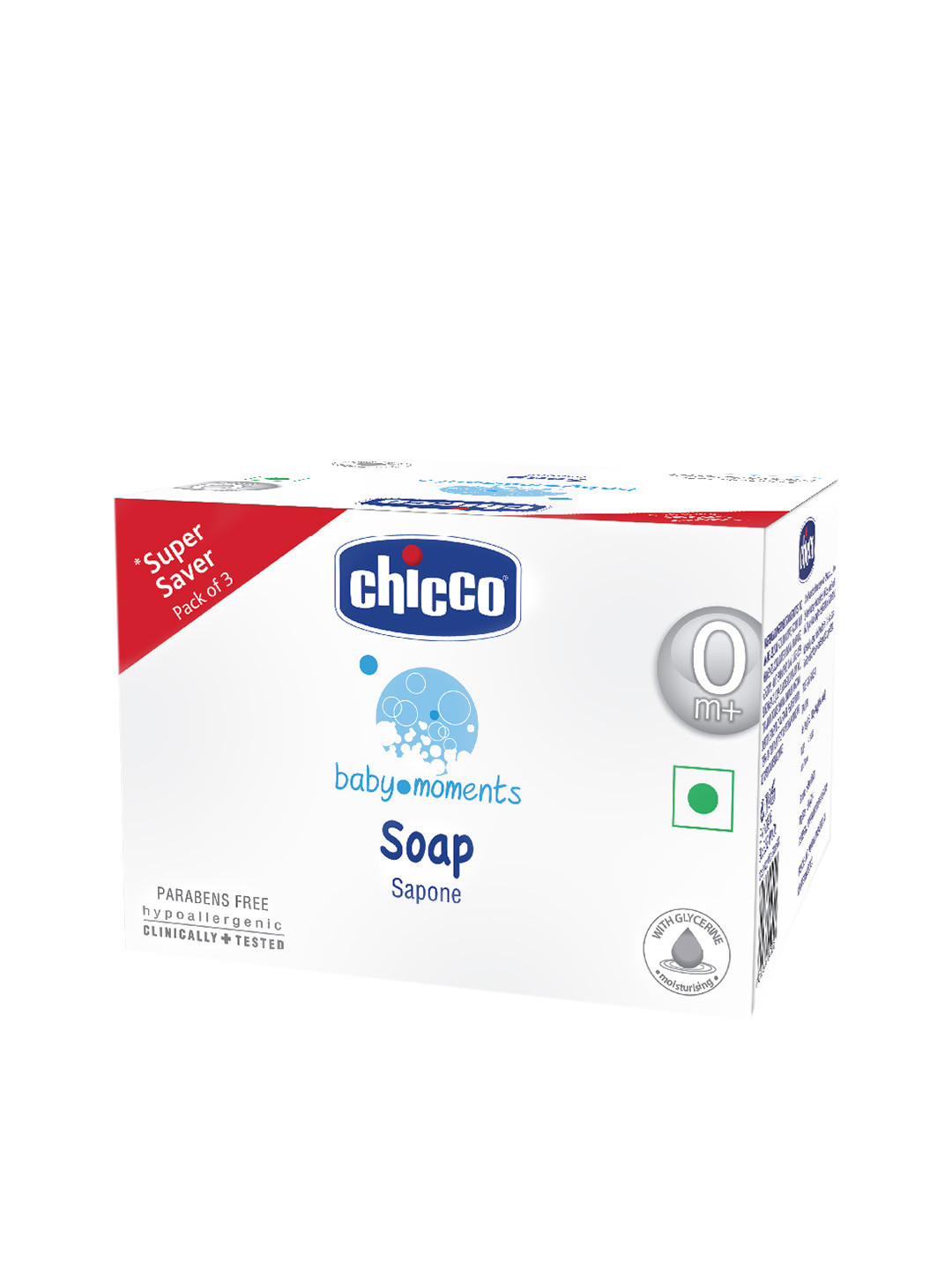 Buy Chicco Kids Tripack Soap 100 G - Face Wash And Cleanser for Unisex ...
